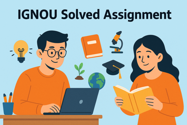 Free Solved Assignment 2026 PDF| IGNOU Solved Assignment 2025-26 ...
